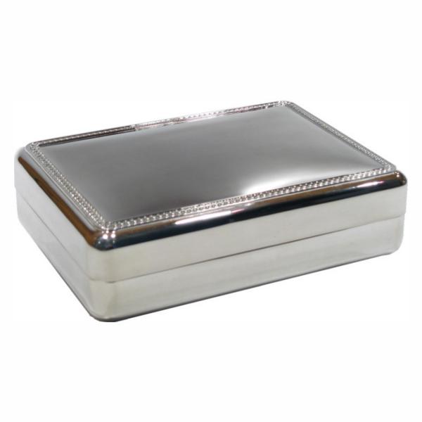 SS102. LARGE SILVER JEWELRY BOX (disc)